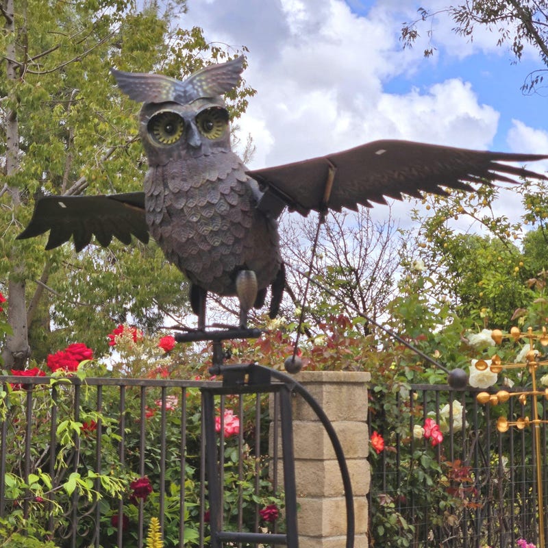 Owl Sculptures Garden - Etsy