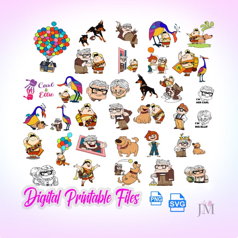 Pixar up Clipart - Etsy