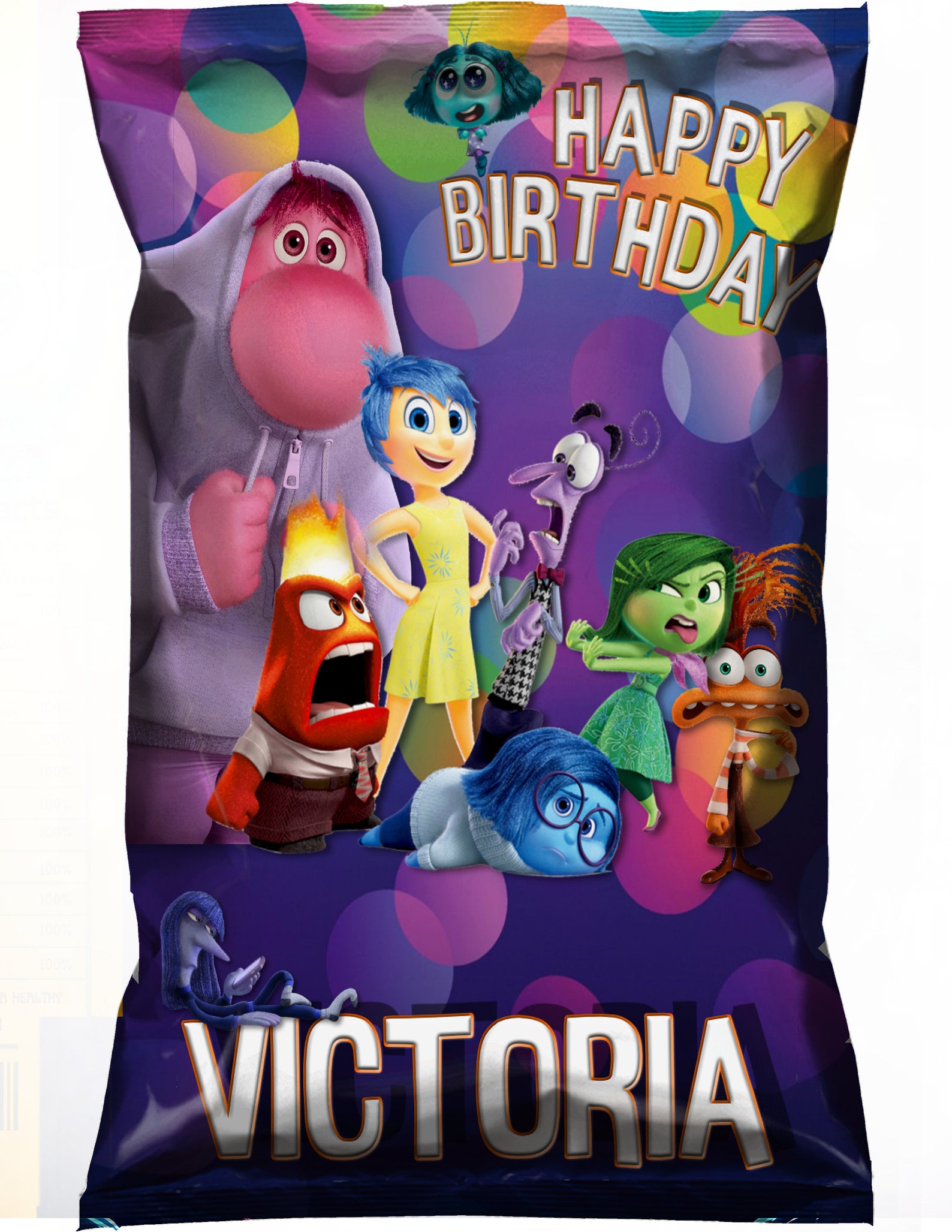 Inside Out Birthday Party Bundle (with Name and Age) PDF Digital File ...