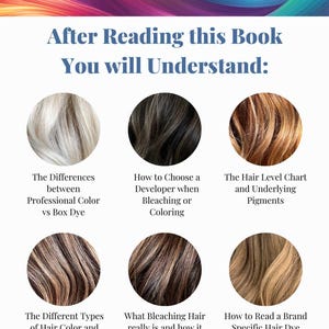 Hair Color + Bleaching Hair Info in Ebook From Hair Stylist (PDF ...