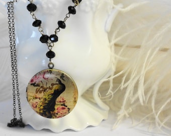 Peacock Photo Locket - Etsy