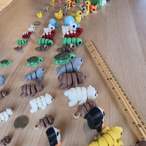 Mini Animal Figures ~ 3D Printed Articulated ~ Customize Your ...