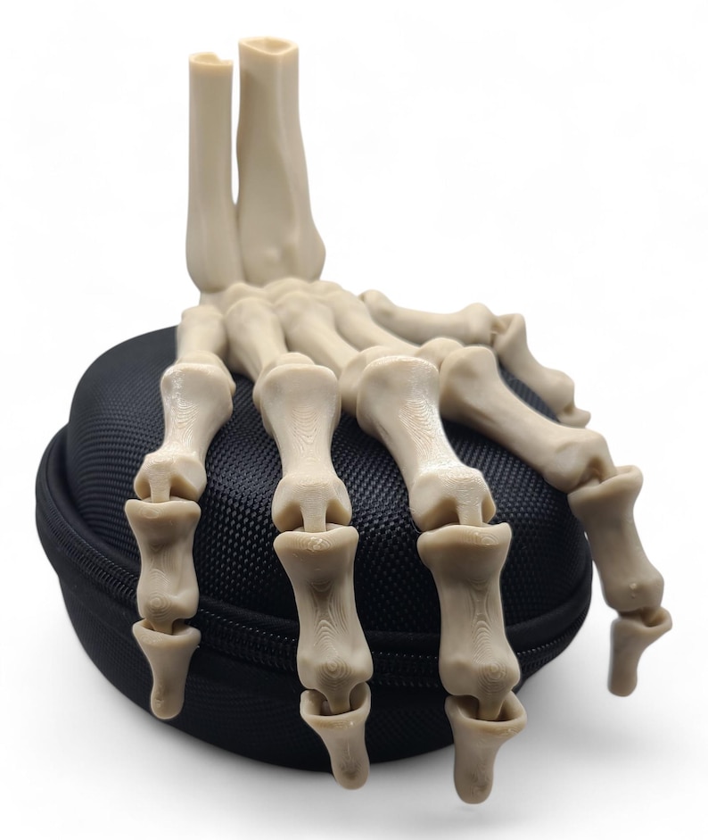SKELETON HAND Life Size Articulating ~ Halloween Hands ~ 3D Printed Toy ...