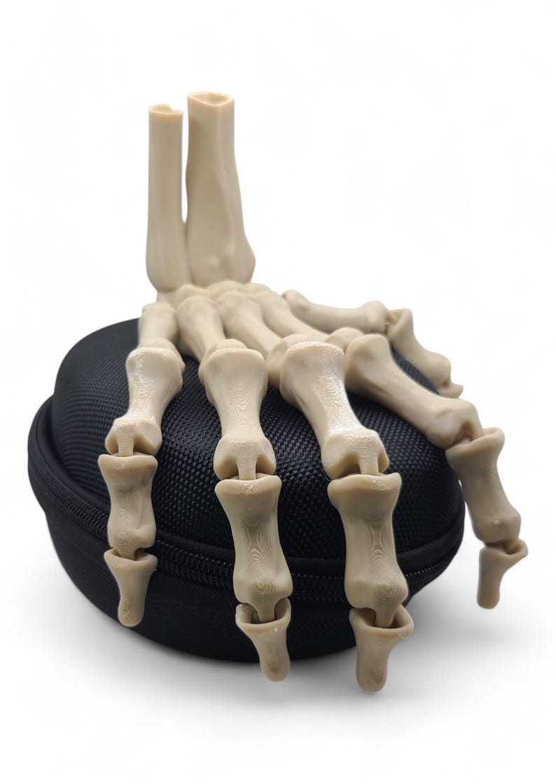 SKELETON HAND Life Size Articulating ~ Halloween Hands ~ 3D Printed Toy ...