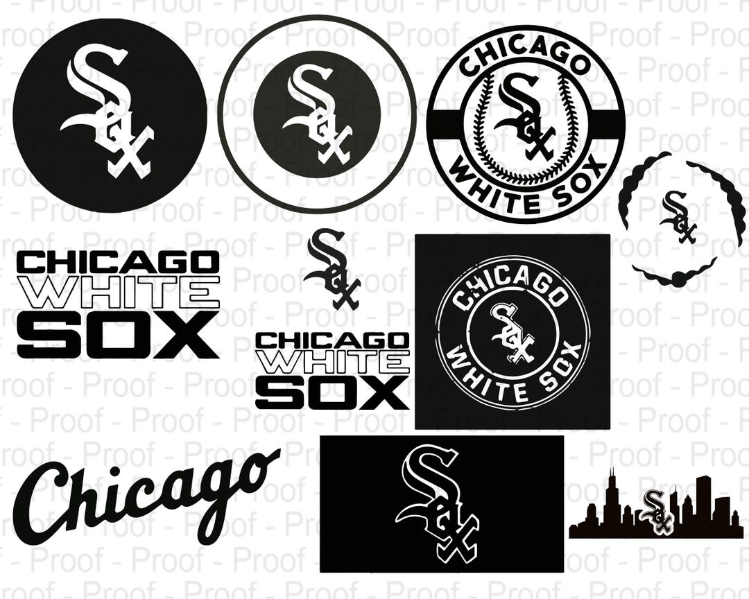 White Sox Baseball Svg, Go White Sox Svg, Retro Jersey Font, White Sox ...