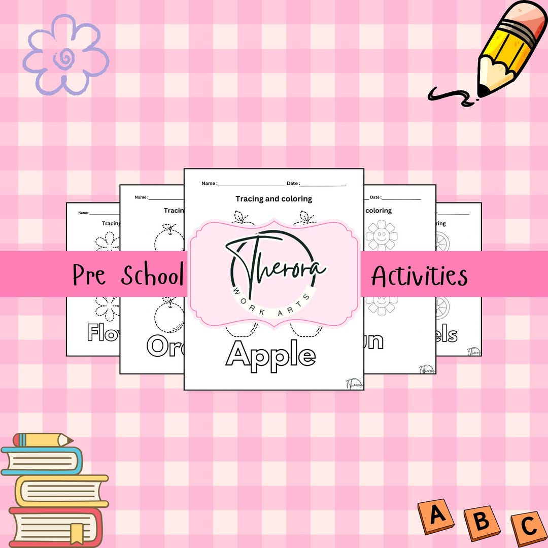 First Drawing Worksheets, Easy Homeschooling Printable Activity ...