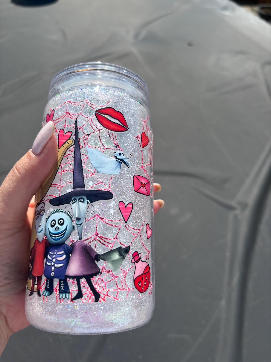 Nightmare Before Christmas Libby Cup, Cold Cup, Double World Glitter ...