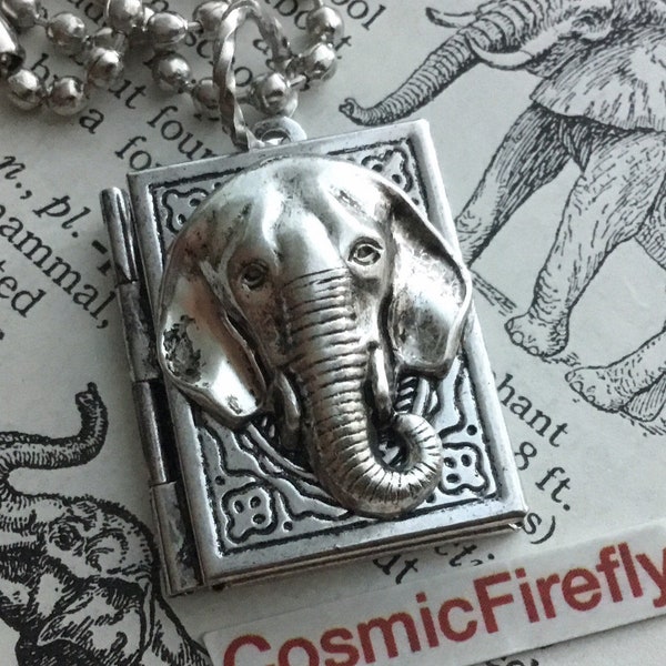 Elephant Locket - Etsy