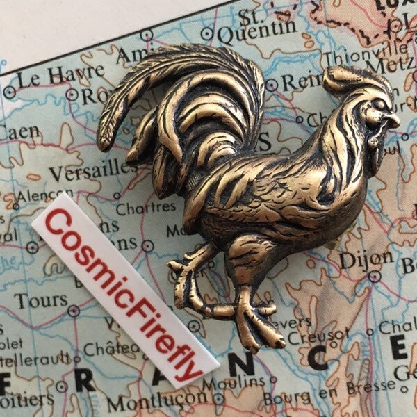 Brass Rooster - Etsy