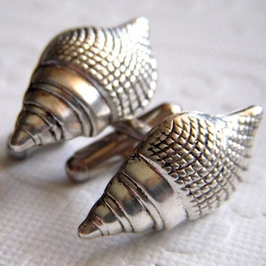 Spiral Seashell Cufflinks Steampunk Cosplay Nautilus Conch | Etsy