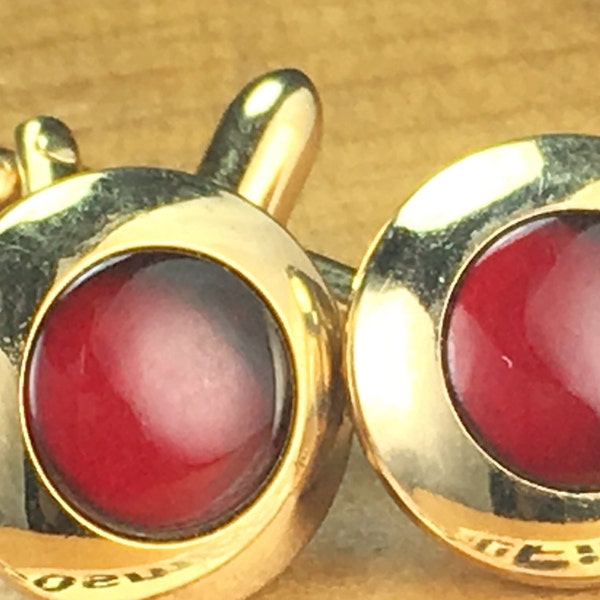 Red Cufflinks - Etsy