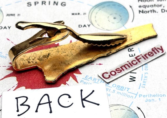 Vintage Train Tie Bar Steam Engine Train Tie Clip Ste… - Gem