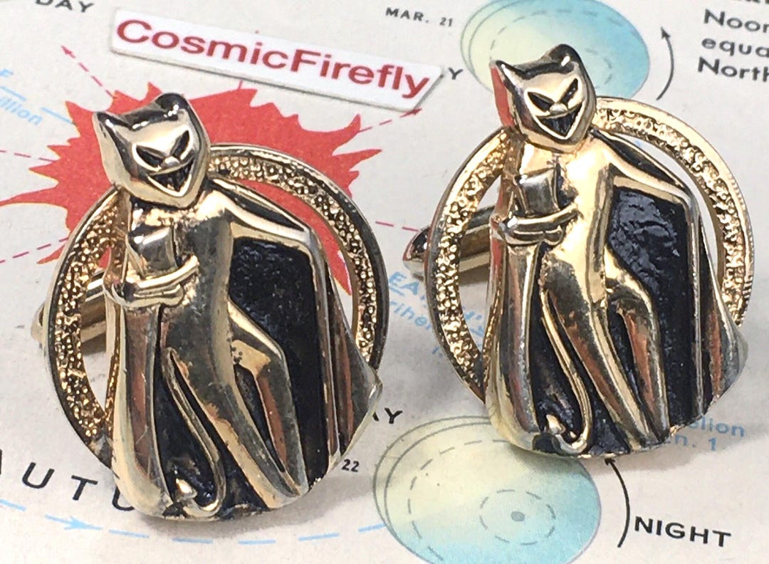 1950's Vintage Devil Cufflinks Mid Century Men's Jewelry SWANK USA - Etsy