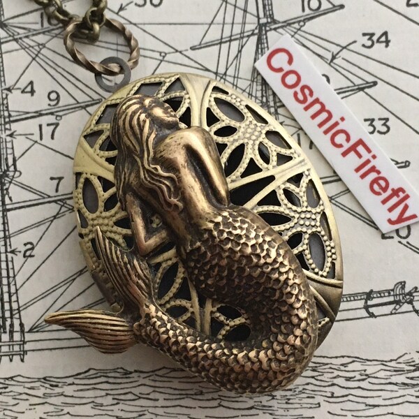 Mermaid Locket - Etsy