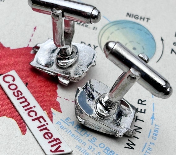 1950's Art Deco Vintage Atlas Vacuum Cleaner Cufflink… - Gem