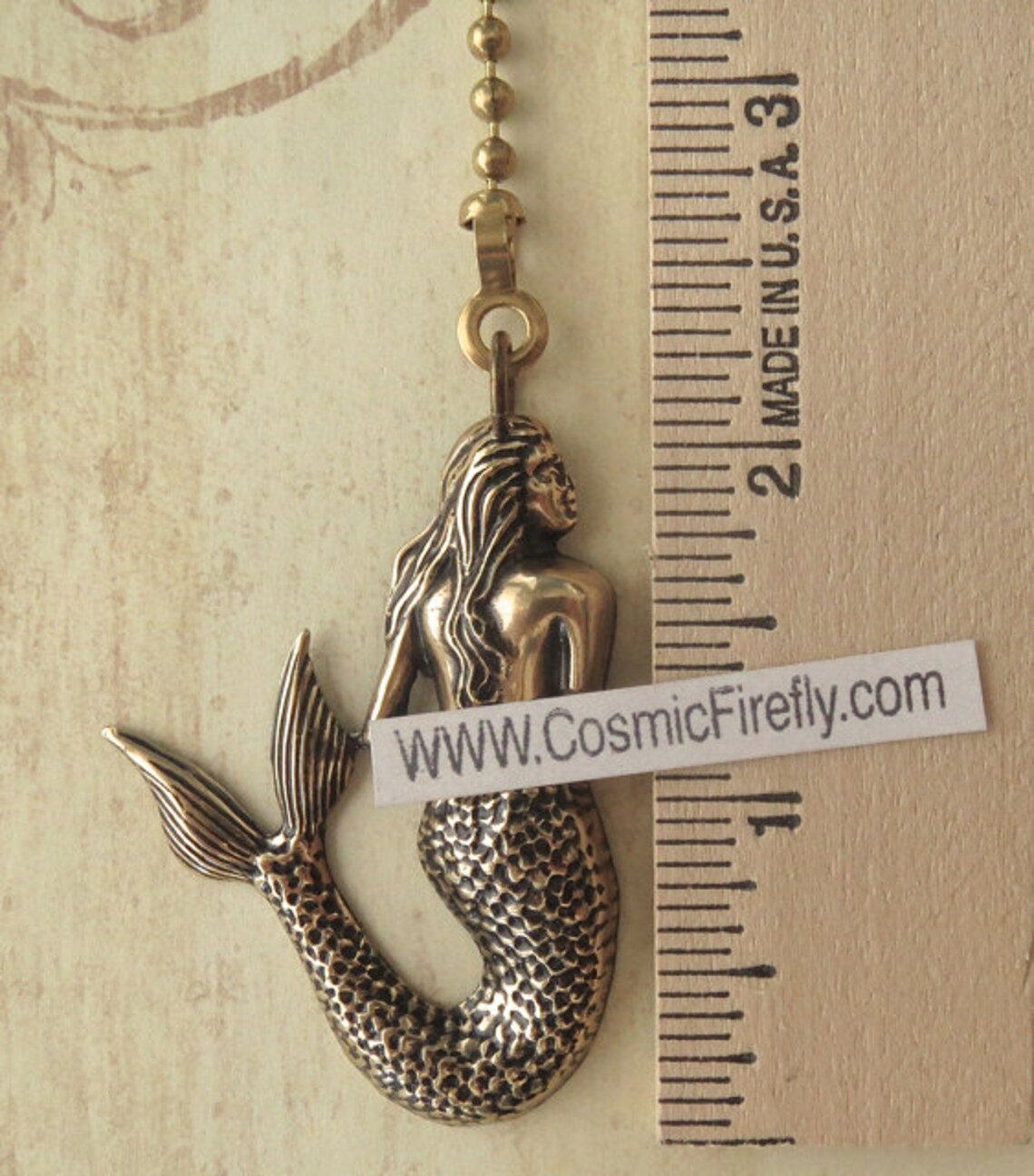 Little Mermaid Fan Pull Nautical Steampunk Ceiling Fan Pull - Etsy