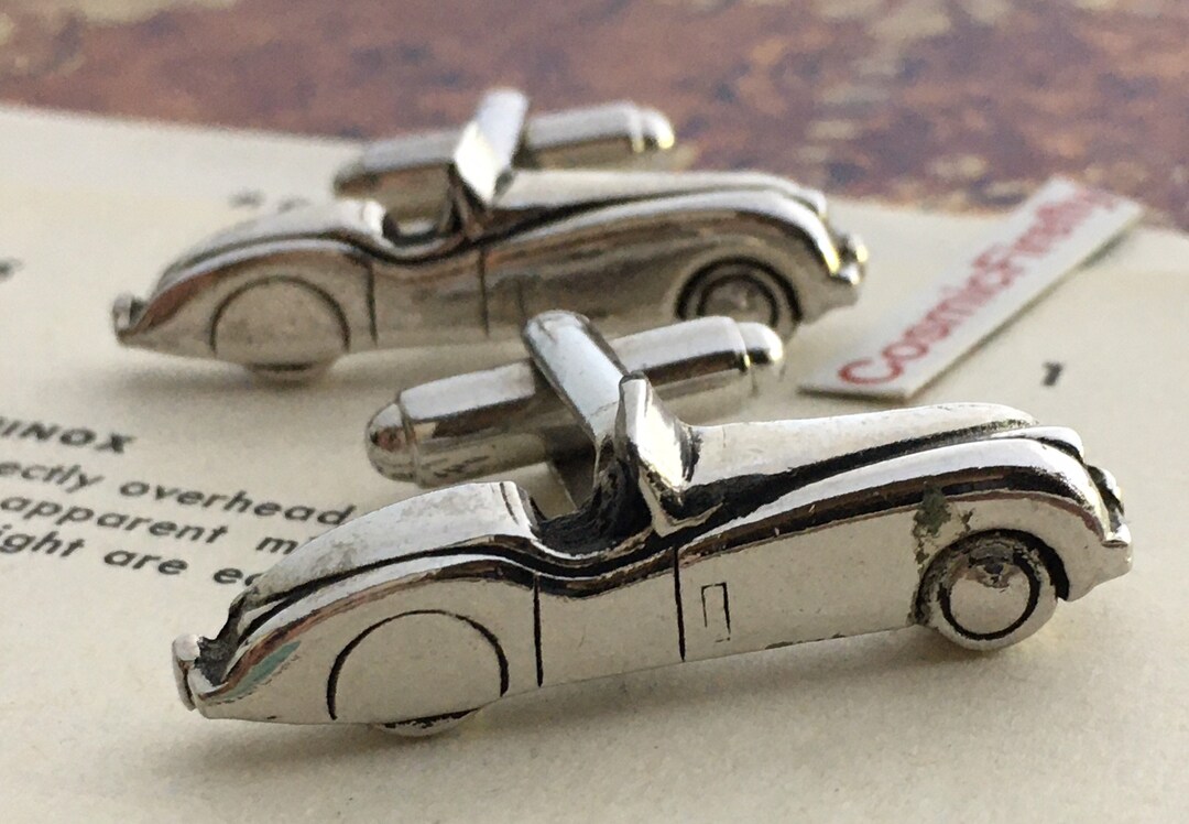 1950's Vintage Roadster Car Cufflinks Old Automobile Figural Art Deco ...