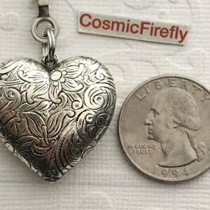 Small Antiqued Silver Puffed Heart Fan Pull Chain Steampunk Style ...