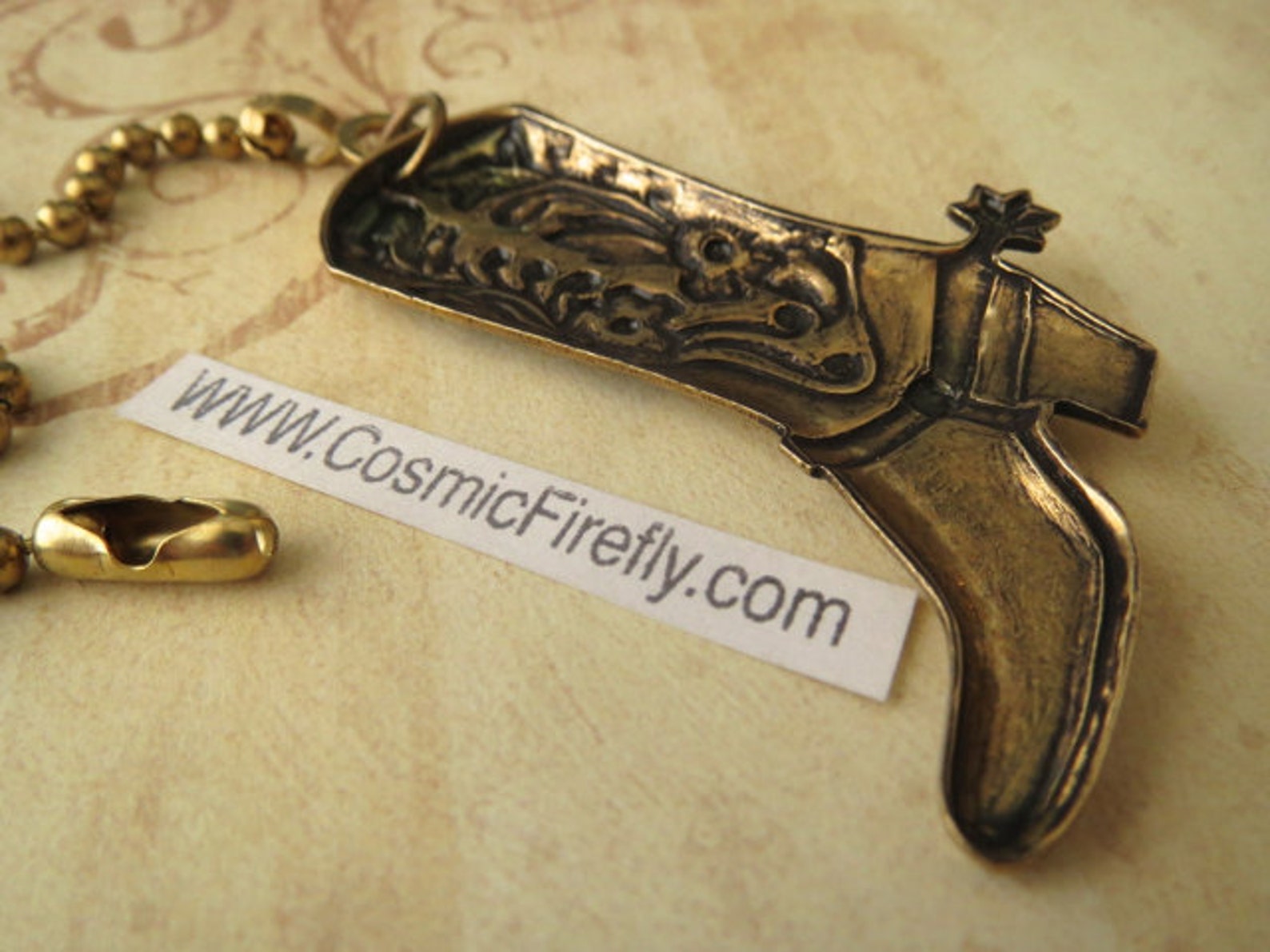 Antiqued Brass Boot Fan Pull Chain Steampunk Style Ceiling Fan | Etsy