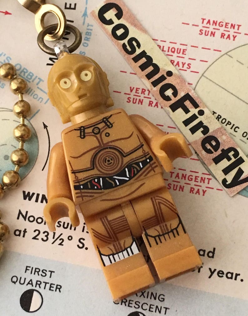 Lego Star Wars Fan Pull Chain Lego CP30 Fan Pull Lego Mini Fig | Etsy