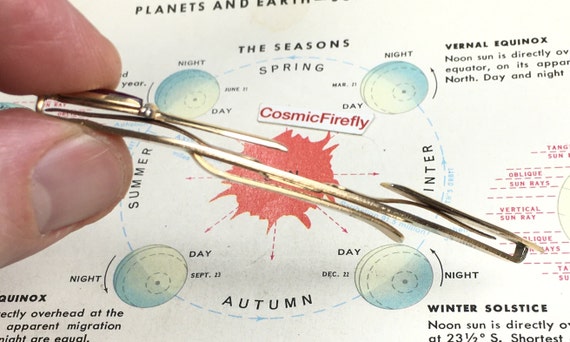 Mid Century Vintage Sword Tie Bar Clip Clasp 1950's S… - Gem