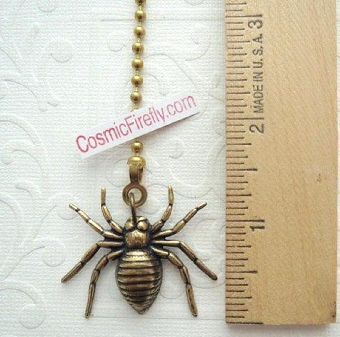 Brass Spider Ceiling Fan Pull Chain Lamp Pull Handle Halloween Decor ...