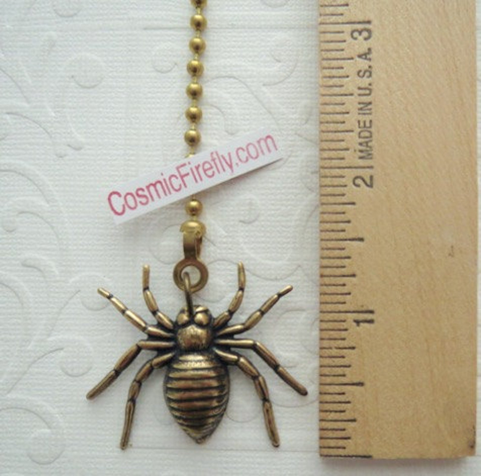 Brass Spider Ceiling Fan Pull Chain Lamp Pull Handle Halloween - Etsy