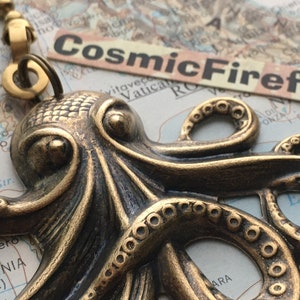 Brass Octopus Fan Pull Nautical Steampunk Ceiling Fan Pull Chain ...