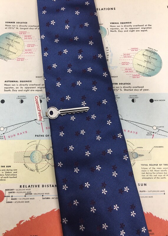 1950's Vintage House Key Tie Bar Clip Car Key Realtor… - Gem