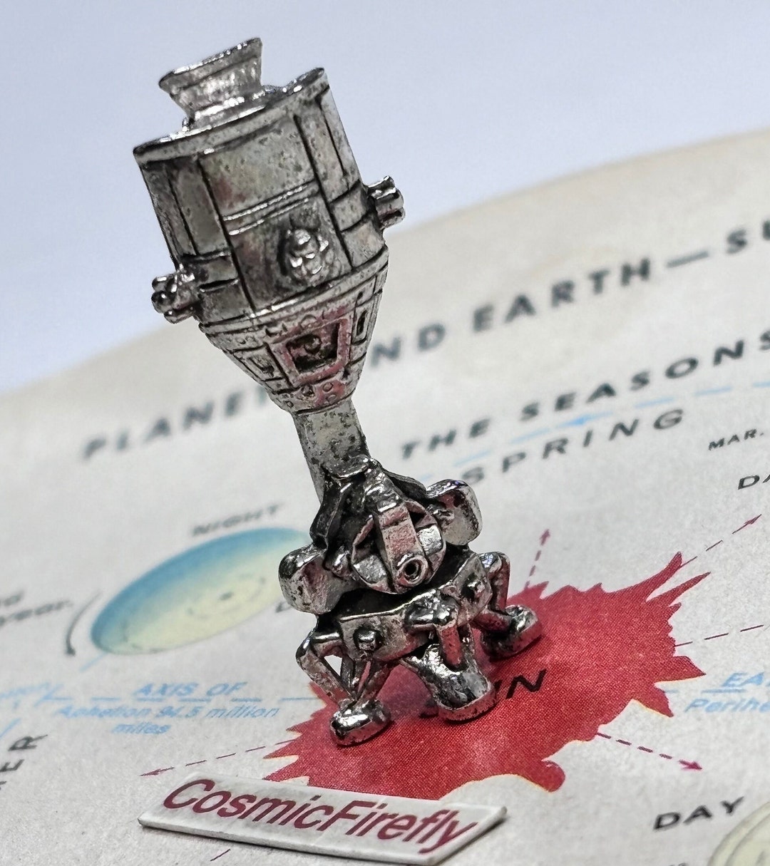 1960's Vintage Space Rocket Ship Tie Tack Apollo Moon Lunar Lander ...