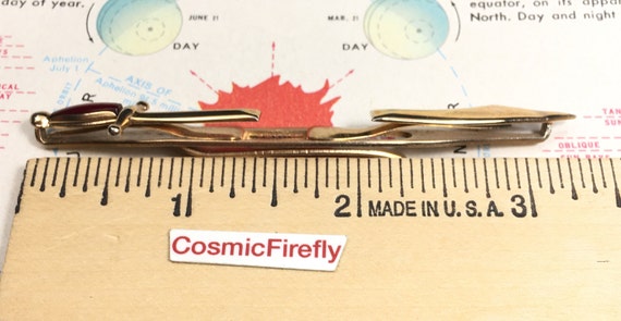 Mid Century Vintage Sword Tie Bar Clip Clasp 1950's S… - Gem