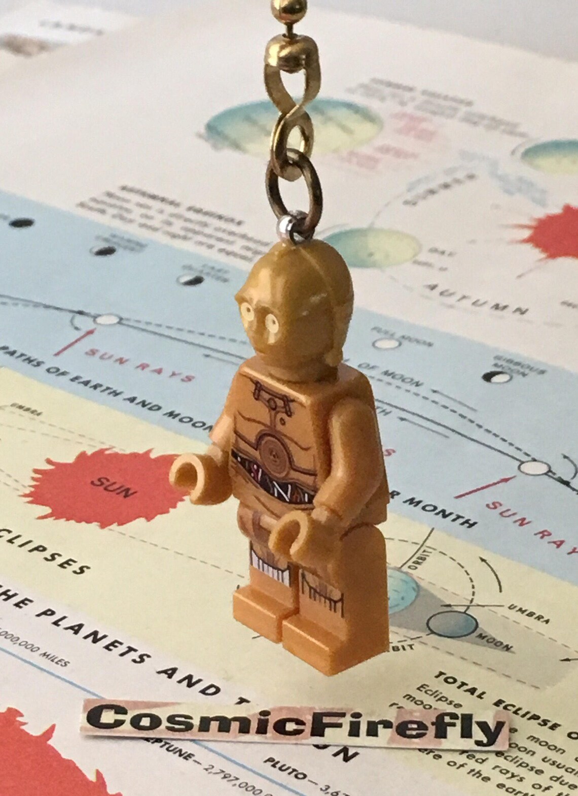 Lego Star Wars Fan Pull Chain Lego CP30 Fan Pull Lego Mini Fig | Etsy