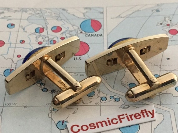 1950's Atomic Cufflinks Men's Mid Century Vintage Wed… - Gem