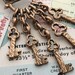Vintage GUESS Keyhole Pin Brooch Costume Jewelry Skeleton Key Charms ...