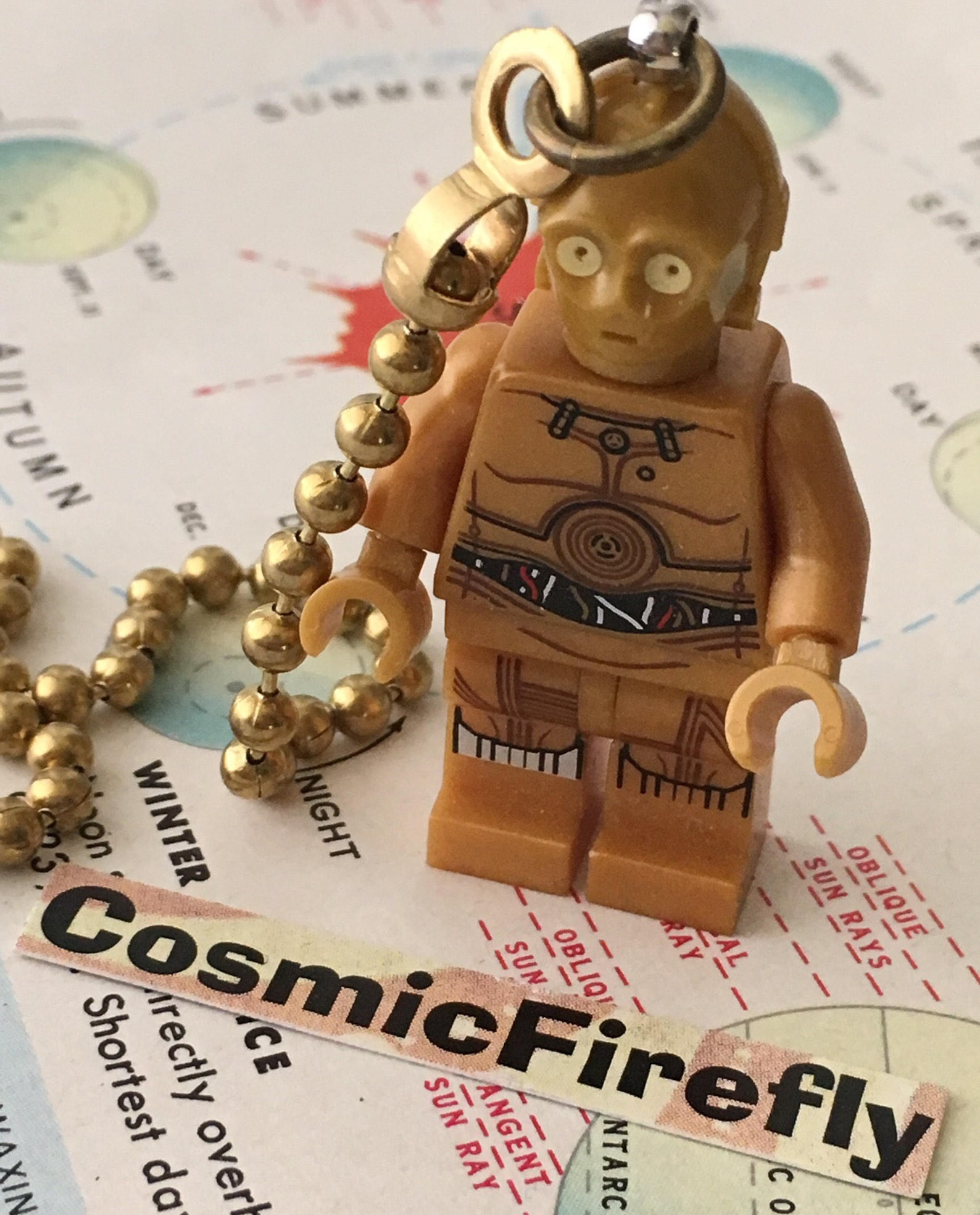 Lego Star Wars Fan Pull Chain Lego CP30 Fan Pull Lego Mini Fig | Etsy