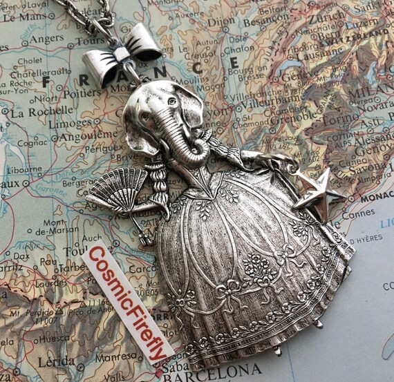 Elephant Necklace Gothic Victorian Sideshow Carnival Freak | Etsy