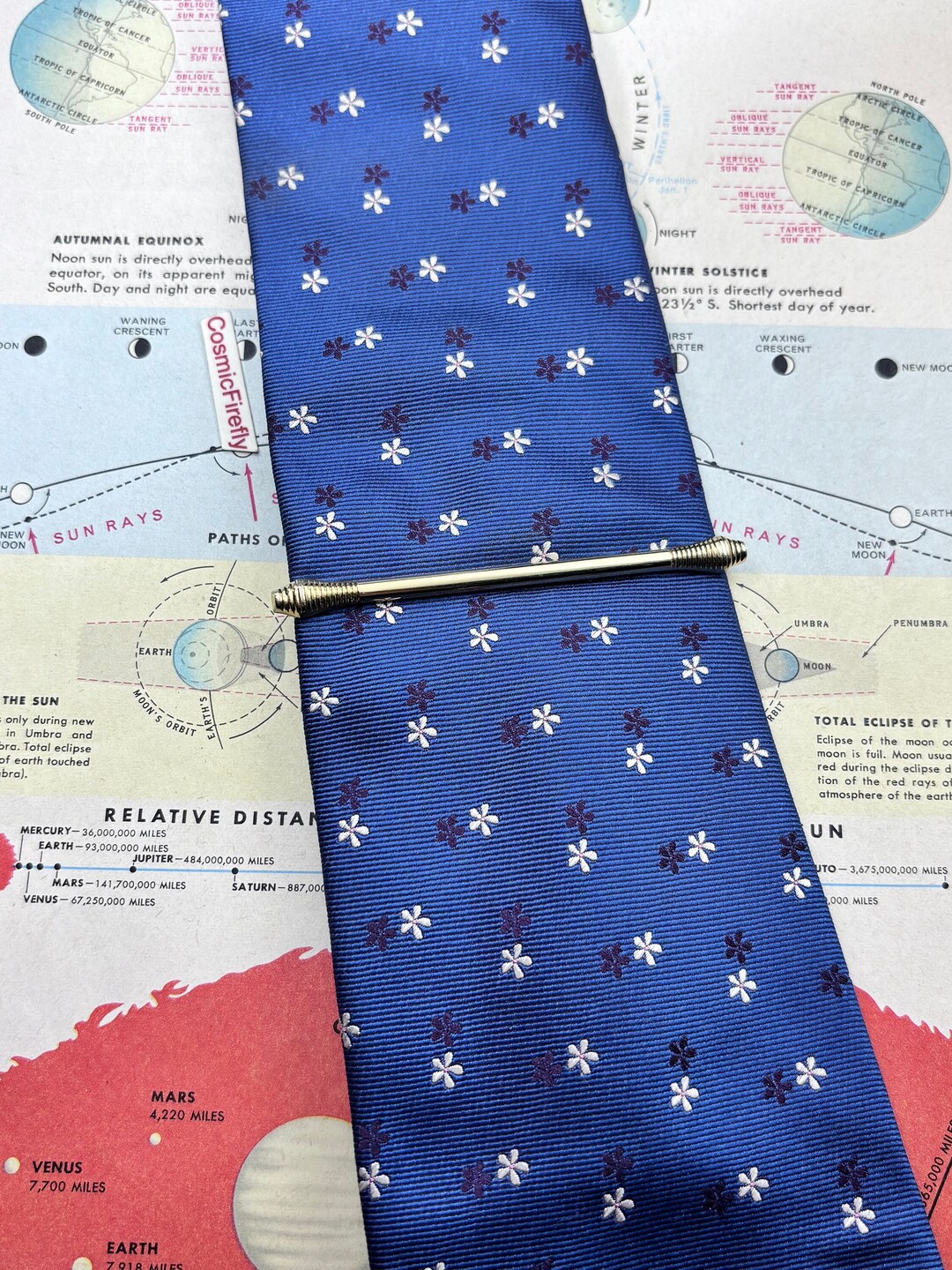 1950's Mid Century Vintage Art Deco Tie Bar Clip HICKOK USA Funny Dad ...