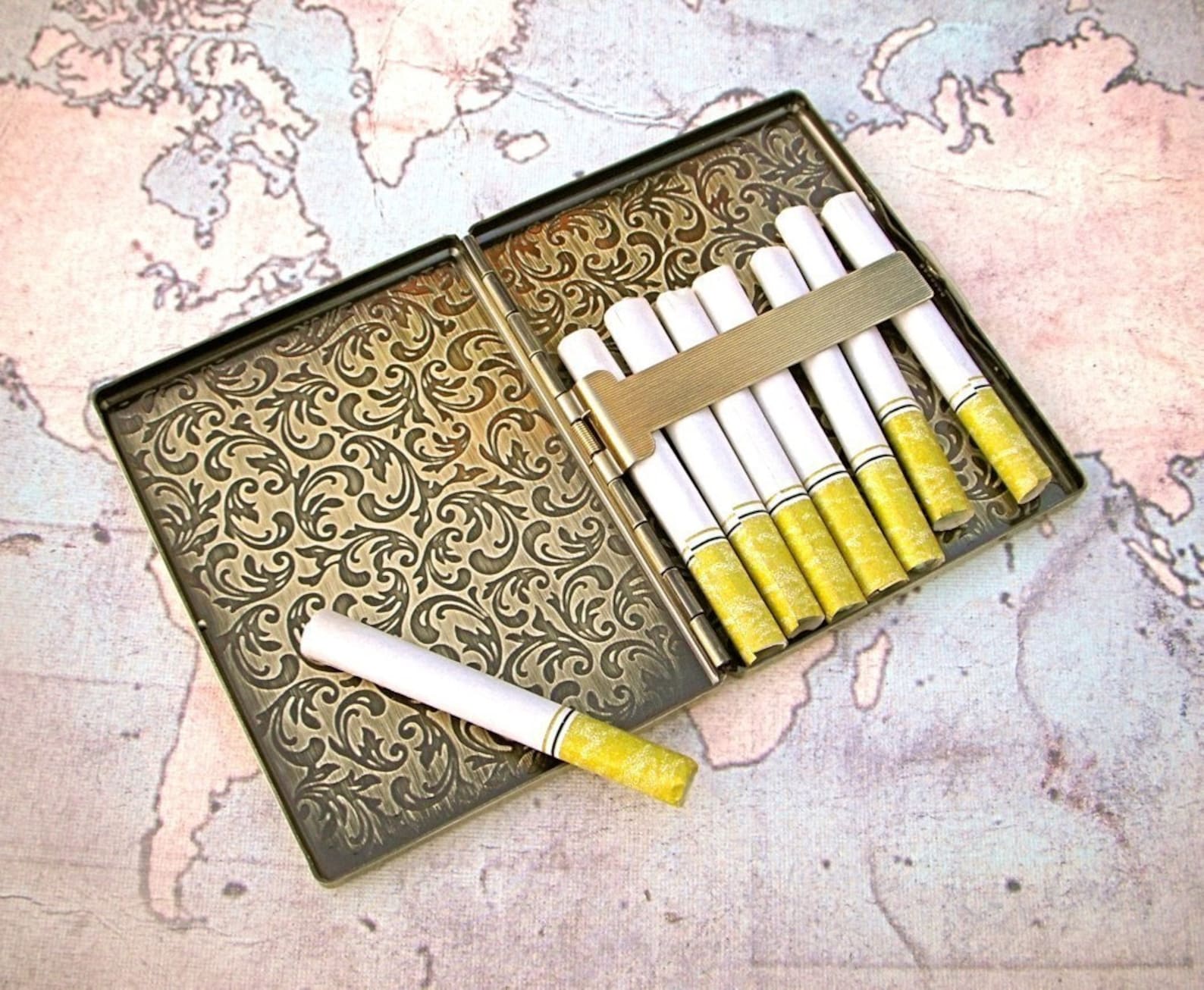 Woman's Cigarette Case Gothic Victorian Steampunk Case - Etsy