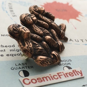 Copper Monkeys Pin Brooch Steampunk Pin Steampunk Brooch Speak See Hear ...