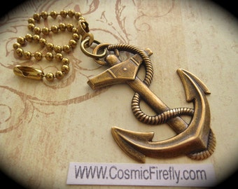 Nautical Ship's Wheel Fan Pull Steampunk Fan Pull Chain Beach Decor ...