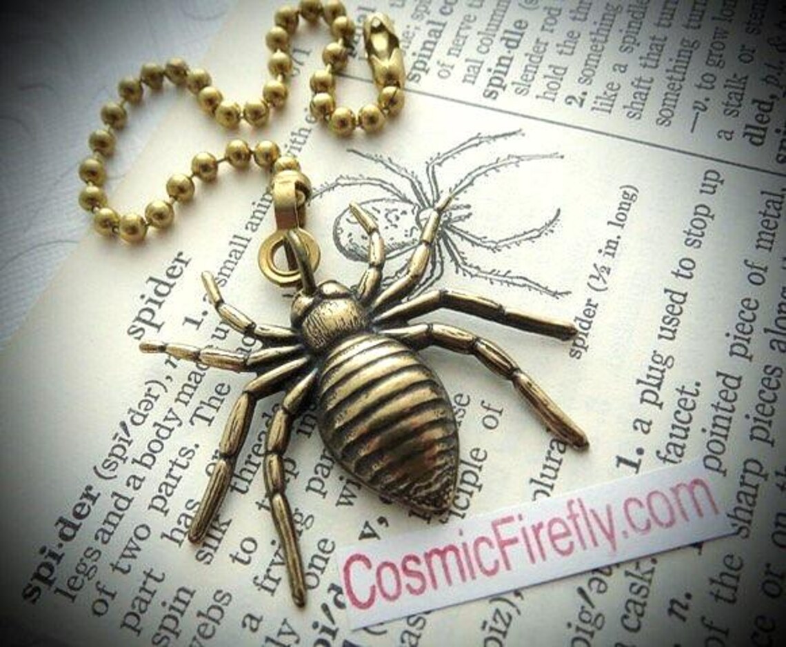 Brass Spider Ceiling Fan Pull Chain Lamp Pull Handle Halloween Decor ...