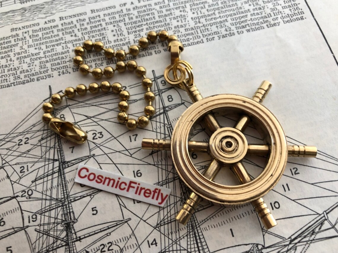Nautical Ship's Wheel Fan Pull Steampunk Fan Pull Chain - Etsy
