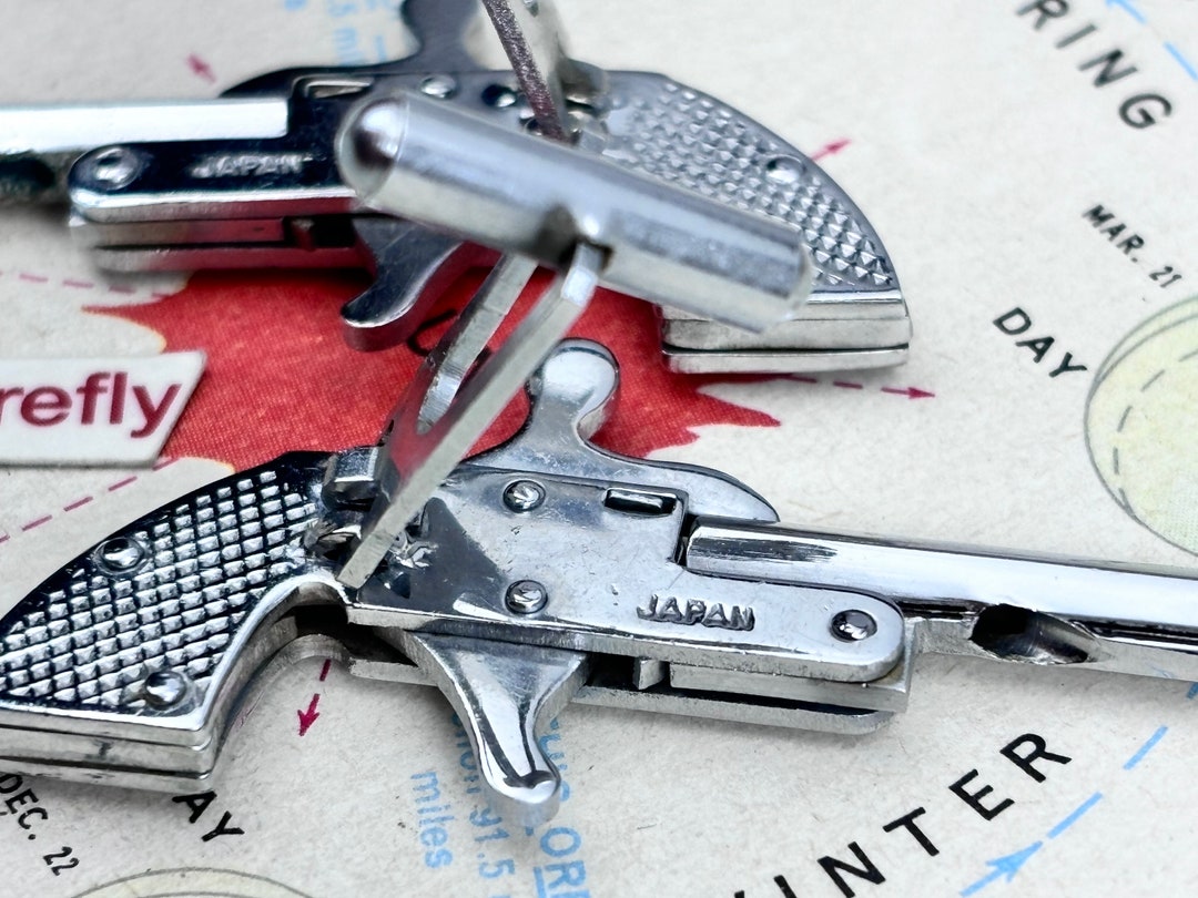 1950's Vintage Cap Gun Cufflinks Made in JAPAN Steampunk Wedding Spy ...