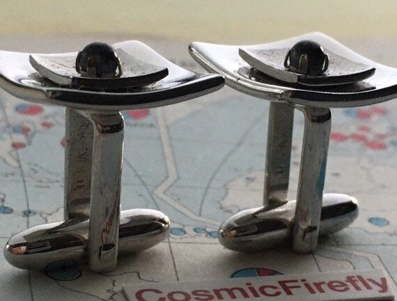 1950's Atomic Jet Age Vintage Cufflinks Industrial MC… - Gem