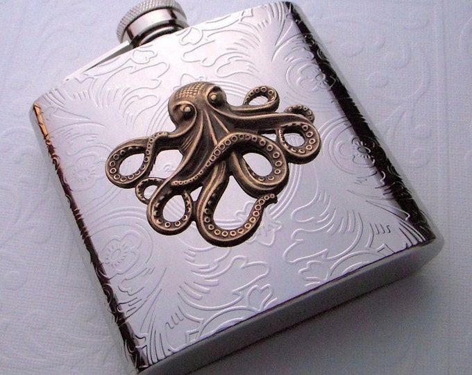 Octopus Flask Mixed Metals - Etsy