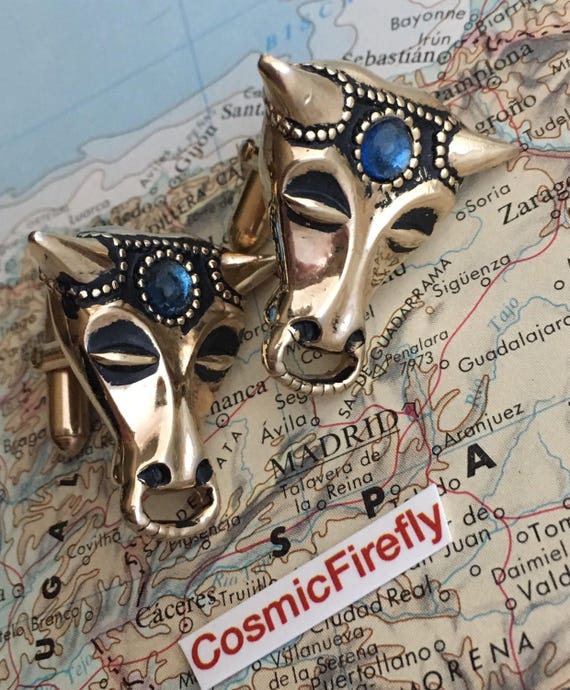 Bull Steer Big Chunky Mid Century Men's Antique Vinta… - Gem