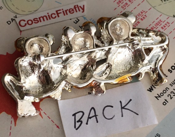 Small Vintage See No Evil Monkey Pin Brooch Costume J… - Gem