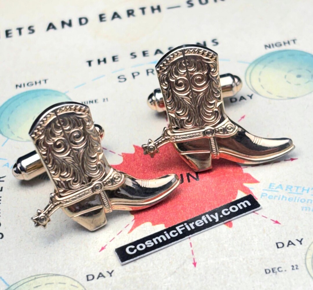 Vintage Cowboy Cufflinks 1950's Wild West Wedding - Etsy