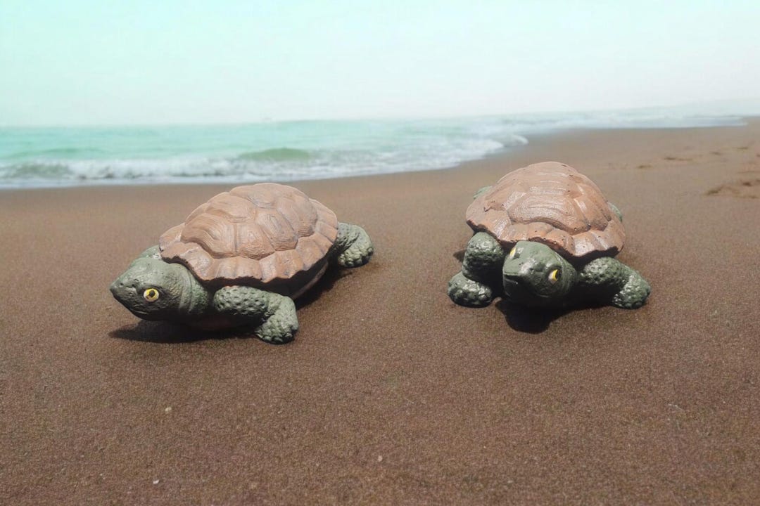 Handcrafted Concrete Turtle Garden Decor - Etsy