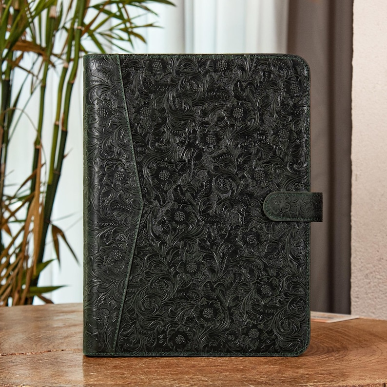 Personalized Genuine Leather Portfolio for Women,a4 Custom Journal ...